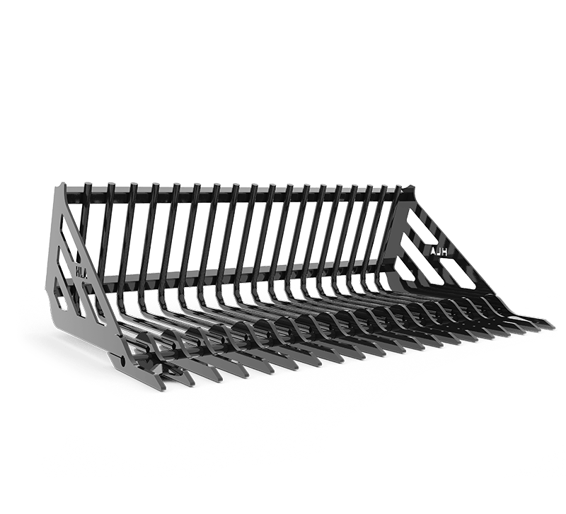Stone Fork Bucket 84" 5500 Lbs Euro Mount - GLC Equipment
